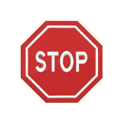 Stop Sign Machine Embroidery Design | Rosieday Embroidery ...