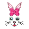 Easter Bunny Face Applique Machine Embroidery | Rosieday Embroidery ...