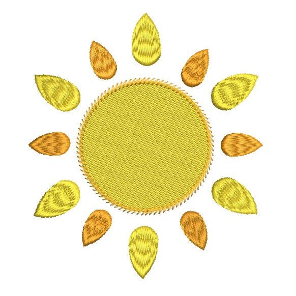 Mini Sun Machine Embroidery Design | Rosieday Embroidery ...